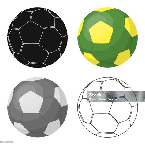 흰색 배경에 고립 된 만화 스타일에 녹색 축구 공 아이콘 브라질 국가 기호 스톡 벡터 일러스트 레이 션 웹 경쟁에 대한 스톡