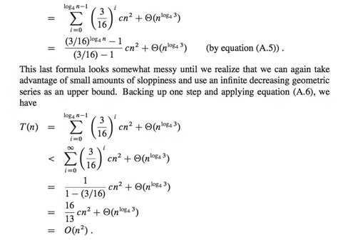 Algorithms How Does My Textbook Solve This Summation Equation For The