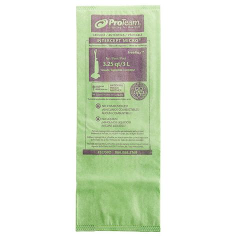Proteam® Freeflex® 4 Layer Intercept Micro Filter Upright Vacuum Bags Packs Of 10 —