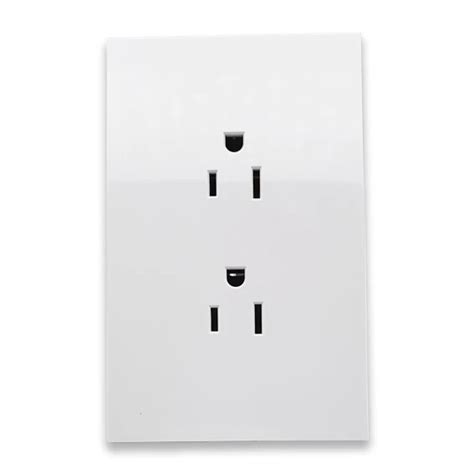 Double Socket Light Switch Pc Panel American Wall Switch Electric Skin