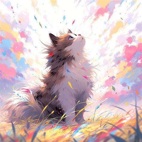 Colorful Cat By Elffyie On Deviantart