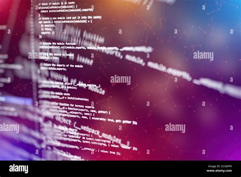 Abstract Computer Script Code Programming Code Screen Of Software