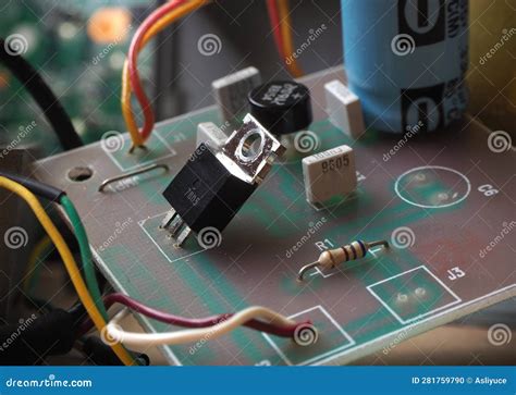 Simple Capacitor And Transformer Circuit Royalty Free Stock Image CartoonDealer Com 218312980