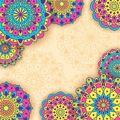 Premium Vector Diwali Rangoli Background