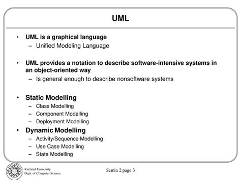 a short introduction to uml eivind j nordby karlstad university ppt