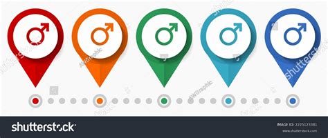 Gender Sign Male Concept Vector Icon Stock Vector Royalty Free Shutterstock