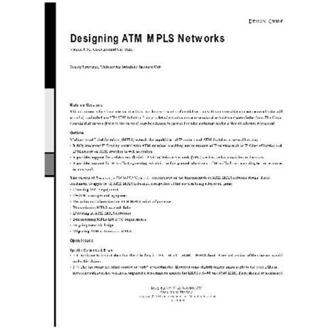 خرید و قیمت دانلود کتاب Cisco Designing Atm Mpls Networks ترب
