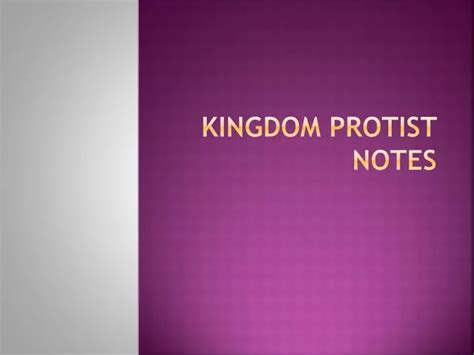 Ppt Kingdom Protist Notes Powerpoint Presentation Free Download Id