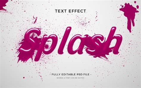 Premium PSD Splash Text Effect