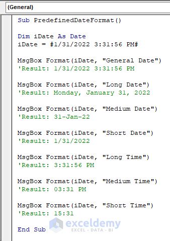 VBA Format Function In Excel 8 Uses With Methods ExcelDemy