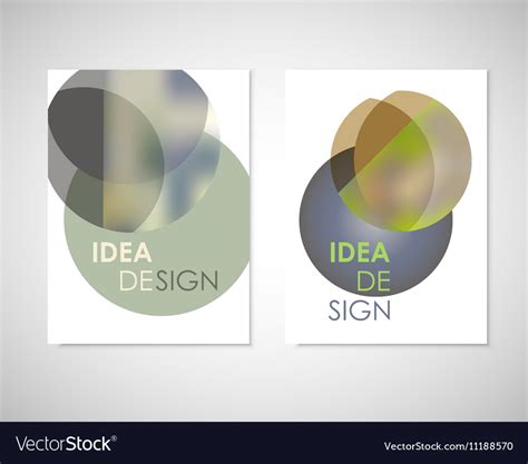 Abstract Minimal Geometric Round Circle Shapes Vector Image