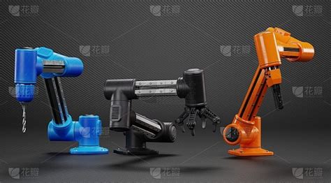 机器人手臂的逼真3d渲染