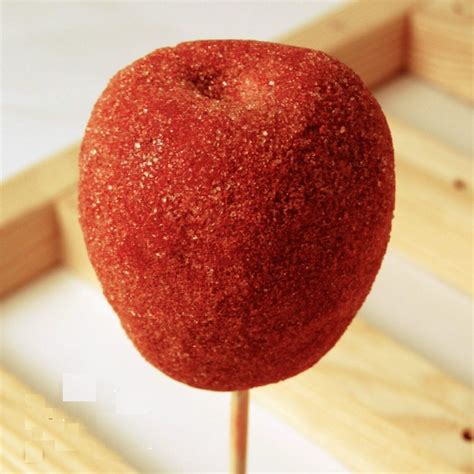 El Arte Del Buen Comer Manzanas Cubiertas Con Chamoy