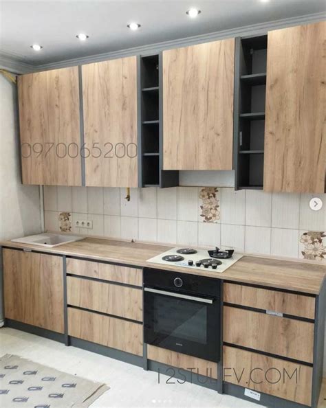 Кухонный комплект со столешницей НОВЫЙ со Склада Графит Дуб Крафт 17 840 грн Кухонні меблі