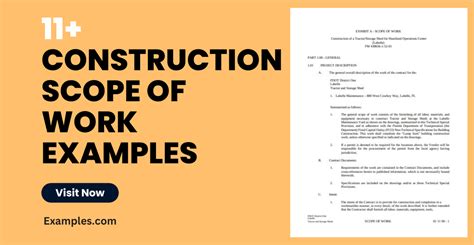 Contractor Scope Of Work Proposal Letter Sample