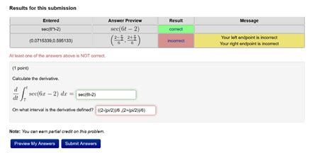 Solved Results For This Submission Result Entered Sec Chegg Com