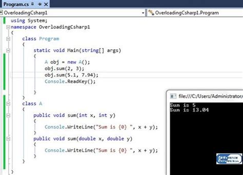 Difference Between Overriding And Overloading In C Override Different Check