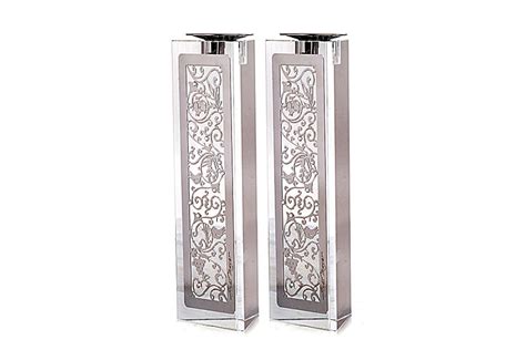 Triangle Crystal Candlesticks The Silver Cellar