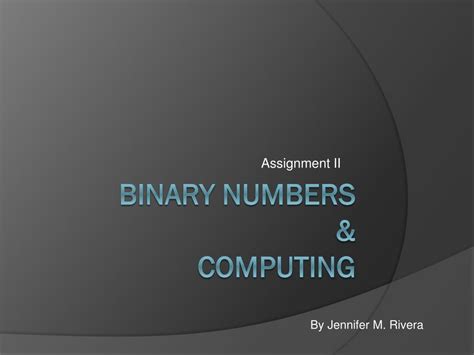 Ppt Binary Numbers And Computing Powerpoint Presentation Free Download