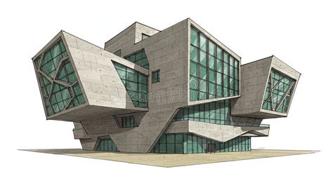 Futuristic Architectural Design Featuring A Series Of Intersecting