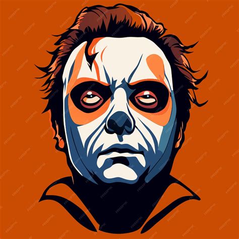 Scary Halloween Clipart Extremely Detailed Scary Michael Myers Vector