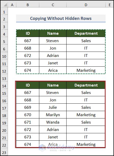 How To Copy Rows In Excel 7 Easy Ways Exceldemy