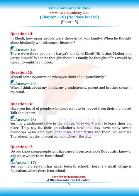 Ncert Solutions For Class 5 Evs Chapter 18 In Hindi And English Medium