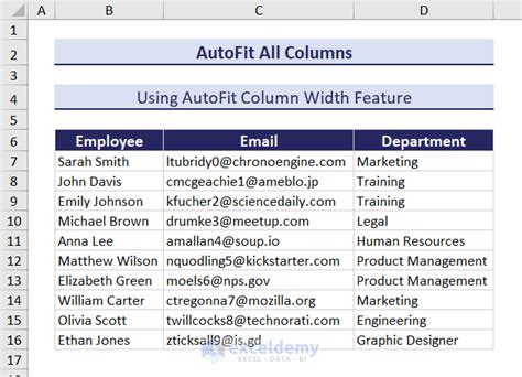 How To Autofit All Columns In Excel 3 Methods Exceldemy