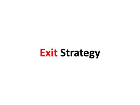 Exit Strategy Planeta Com