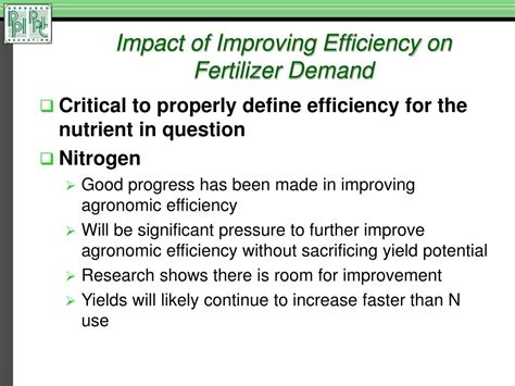Ppt Fertilizer Use Efficiency The North American Experience Powerpoint Presentation Id 4312155