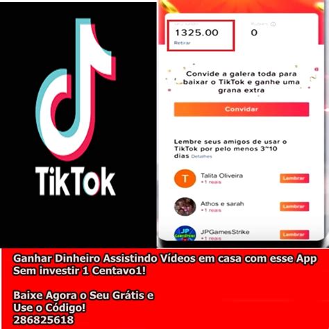 Tiktok Como Ganhar Dinheiro No Tik Tok 2020 Cantinho Ju Tavares