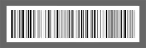 Premium Vector Horizontal Black Bar Code On White Paper Sticker For