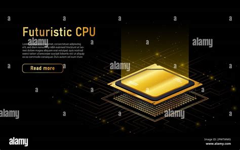 Futuristic Processor Concept Stock Vector Image And Art Alamy