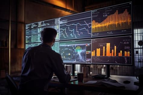 Premium Ai Image Factory Worker Monitoring Production Metrics Industrial Efficiency Generative