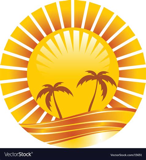 Gold Sun Royalty Free Vector Image Vectorstock