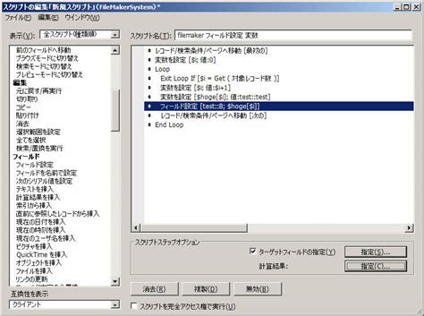 Filemaker フィールド設定 変数 ファイルメーカー基本から応用のシステム開発