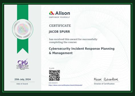 Completed Cybersecurity Incident Response Planning And Management Jacob