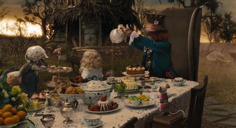 Alice In Wonderland 2010 Tea Party Scene