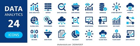 Data Analytics Icon Set Royalty Free Images Stock Photos Pictures