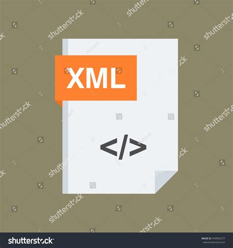 Xml File Type And Extension Royalty Free Stock Vector Avopix Com