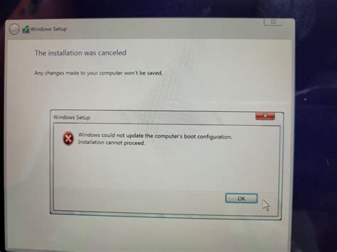 Fixed Windows Could Not Update The Computers Boot Configuration Installation Cannot Proceed