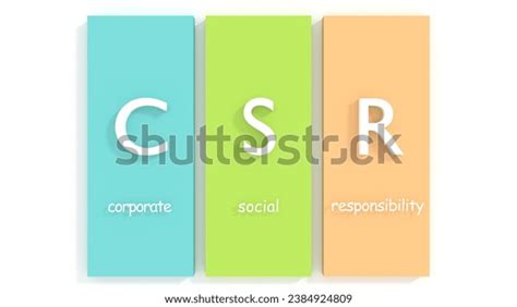 Csr Corporate Social Responsibility Ethical Honest Stock Illustration