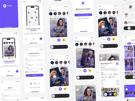 Dating App Ui Designs Themes Templates And Downloadable Graphic Elements On Dribbble