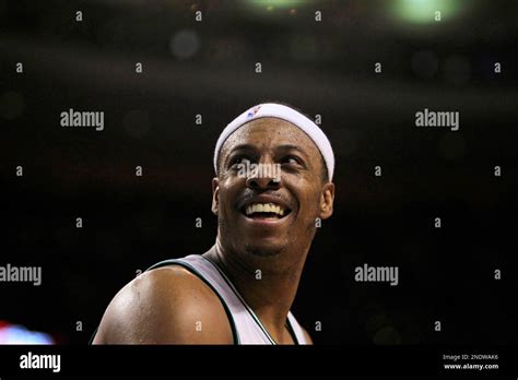 Boston Celtics Forward Paul Pierce Against The Miami Heat During The