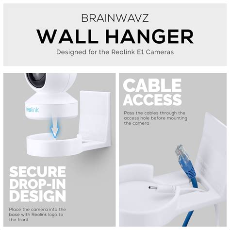 Reolink E1 Wall Mount Works With E1 And E1 Pro Cameras Adhesive Holder