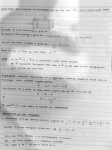 Vector Calculus Notes Pdf