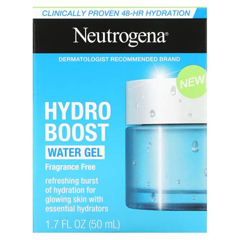 Neutrogena Hydro Boost Water Gel Fragrance Free 1 7 Fl Oz 50 Ml