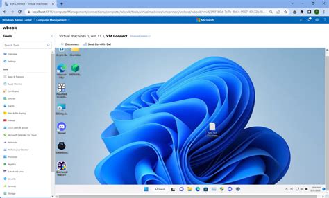 Access To Hyper V Virtual Machine Through A Browser