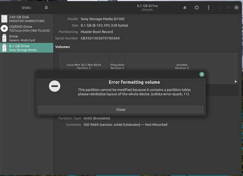 How Do I Format This Flash Drive It Was A Installation One Rlinuxmint