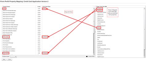 Form Property Prefill Mapping Using Drag And Drop